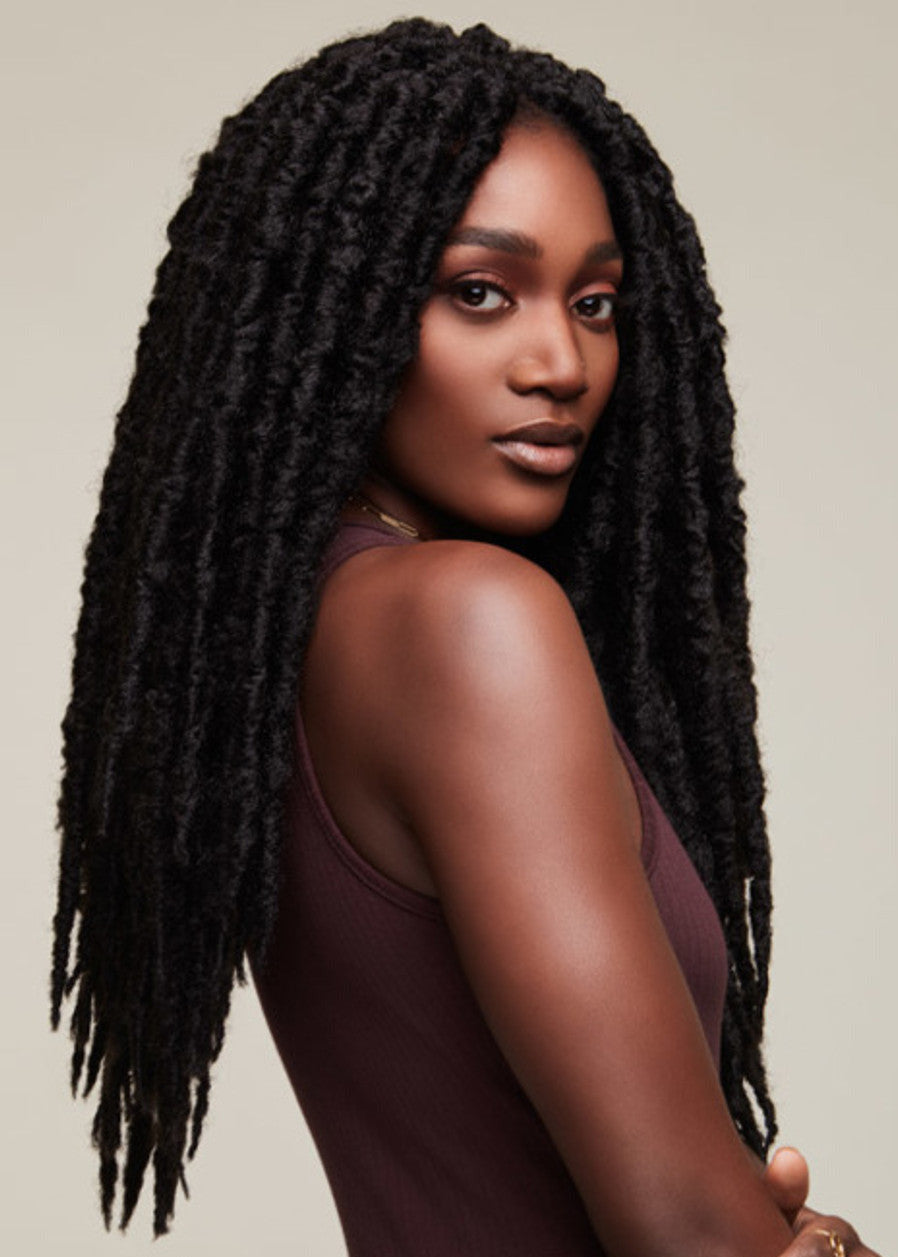 Urban Locs Rebel Kink Jumbo – Pre-Looped Faux Locs for Natural Look